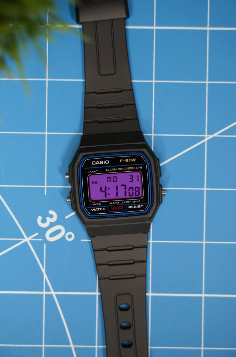 "Dark Matter" Casio F-91W – JellyLab Watches